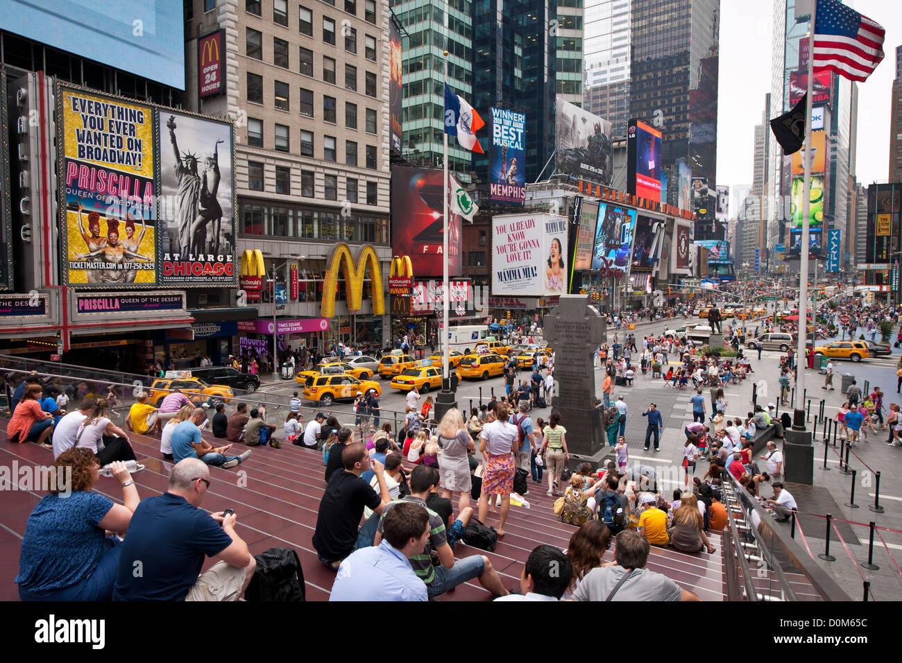 Times square birds eye view hi-res stock photography and images - Alamy
