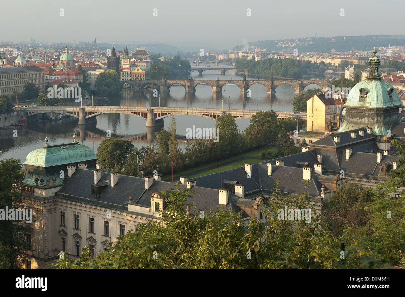 Prague bridges vltava river czech hi-res stock photography and images ...