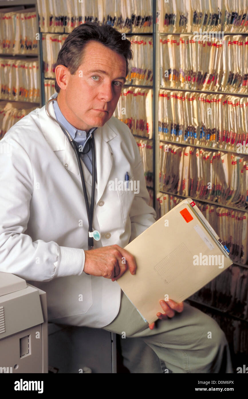 Portrait of Physician in Clinic Stock Photo - Alamy