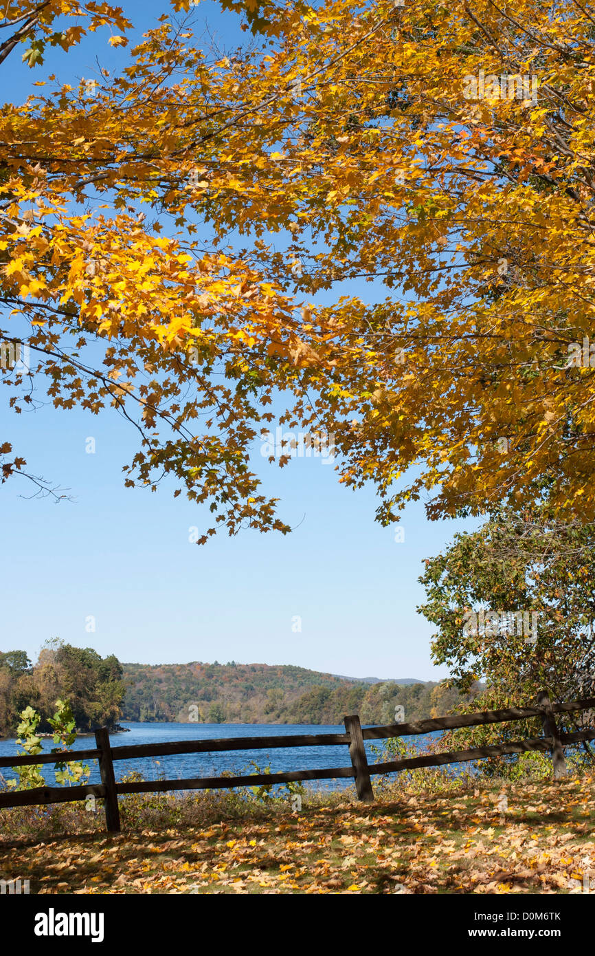 Autumn view of the Connecticut River from FirstLight Power Resources ...