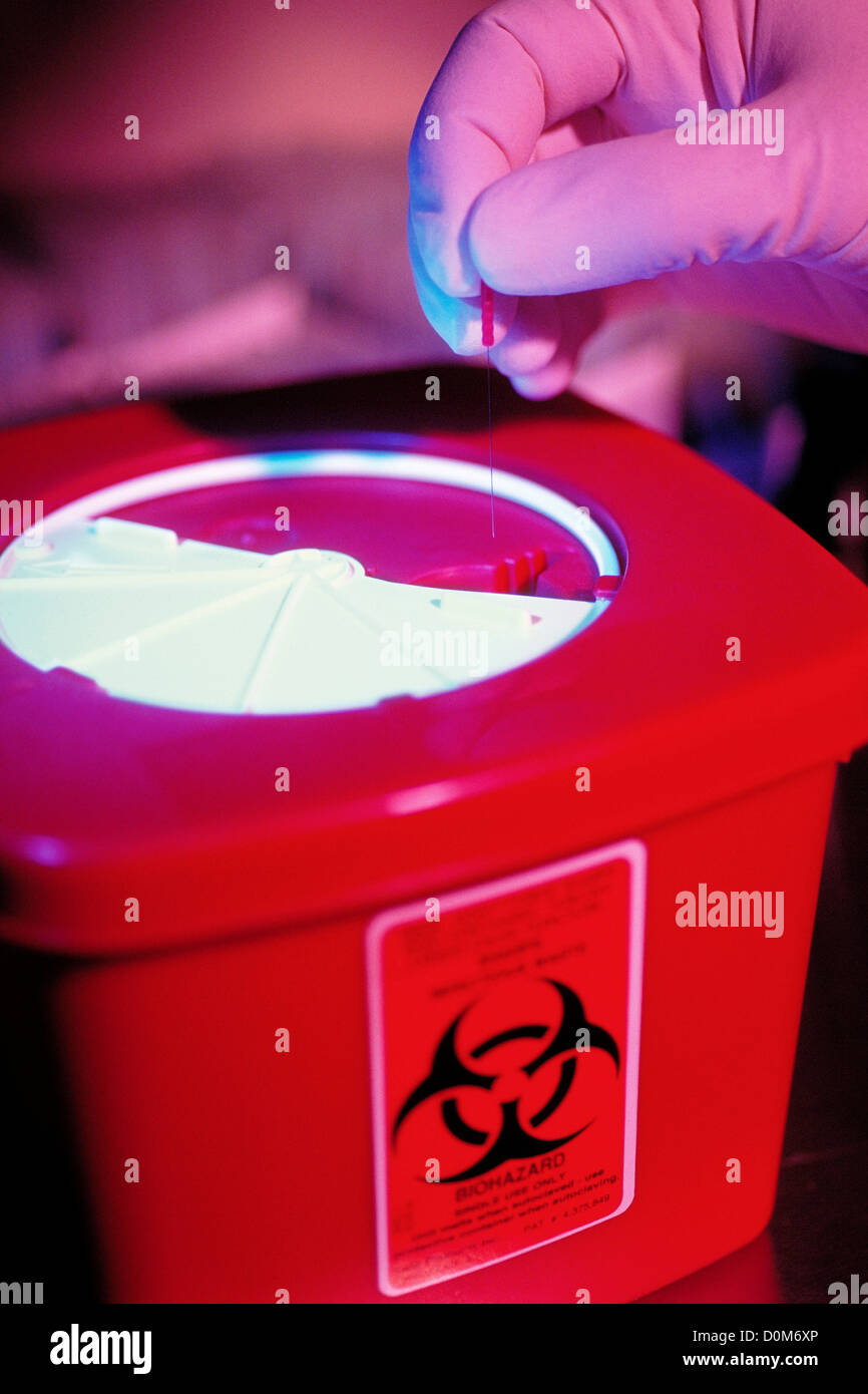 Biohazard Disposal Container Stock Photo - Alamy