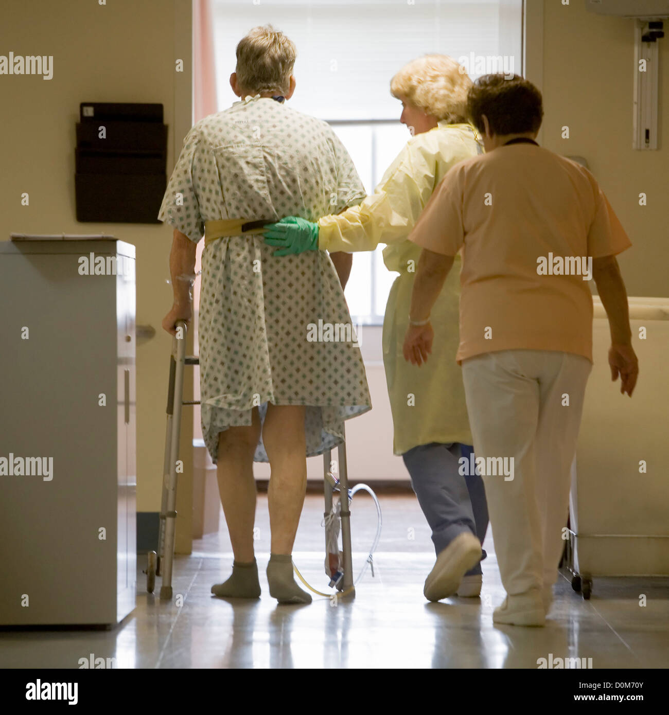 Assisting Elderly Patient Stock Photo - Alamy