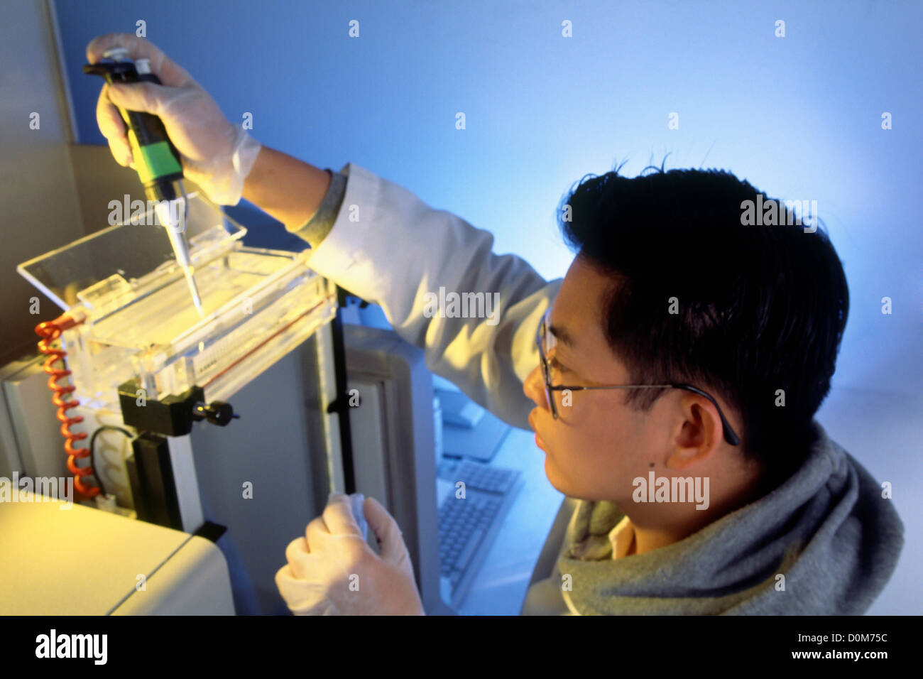 Loading DNA Samples Stock Photo - Alamy