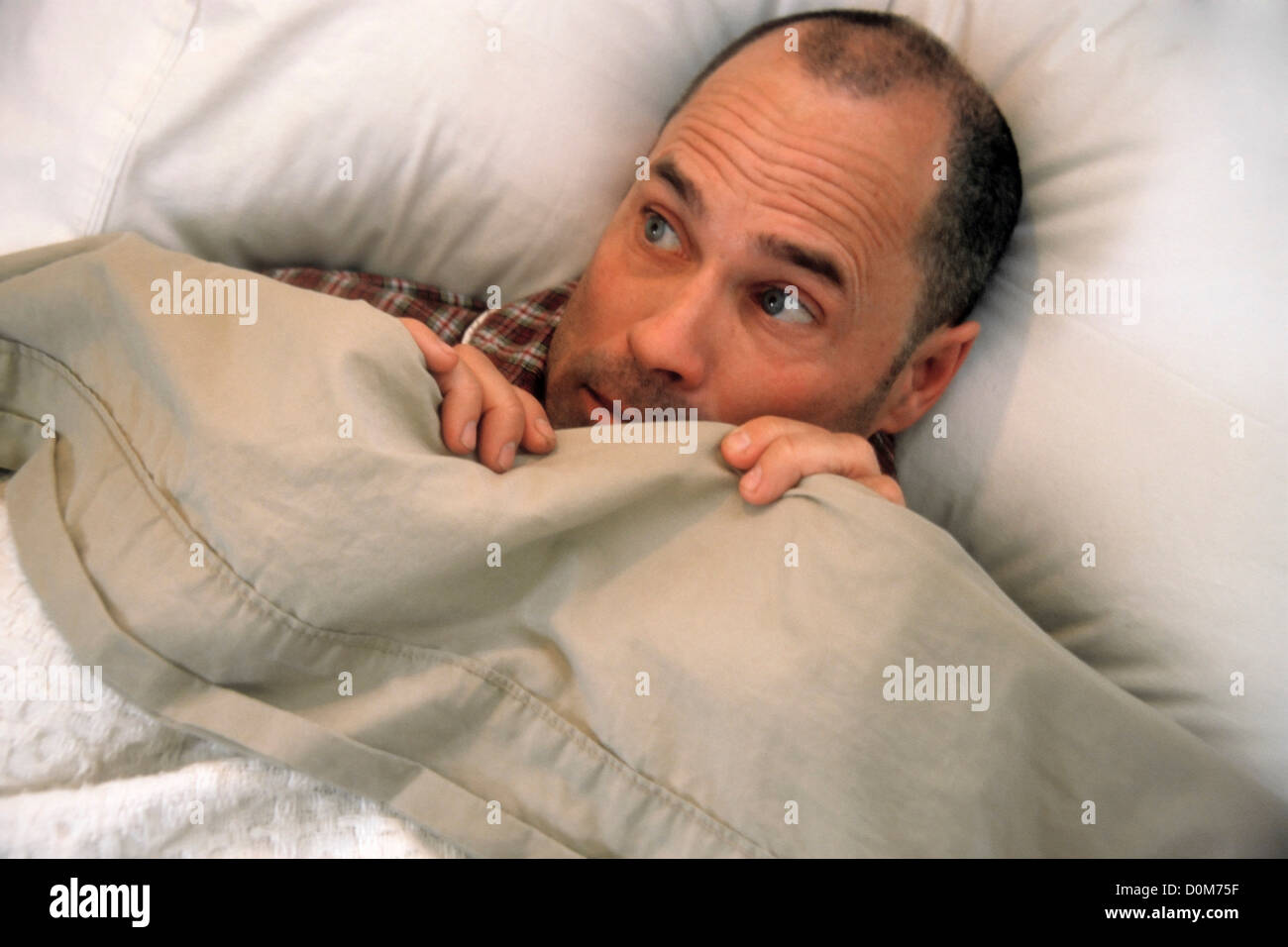 Portrait of Anxiety Stock Photo - Alamy