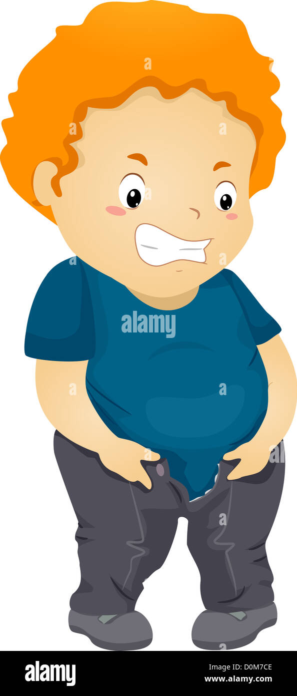 Illustration of a Chubby Boy Who Can't Fit into His Pants Stock Photo ... Illustration of a Chubby Boy Who Can't Fit into His Pants Stock Photo ...