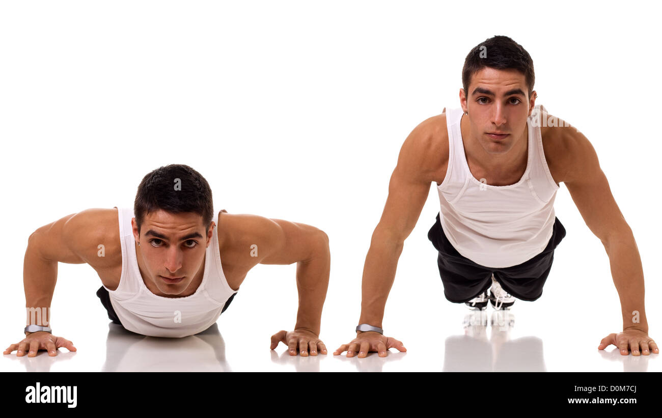 Upper body push ups man hi-res stock photography and images - Alamy