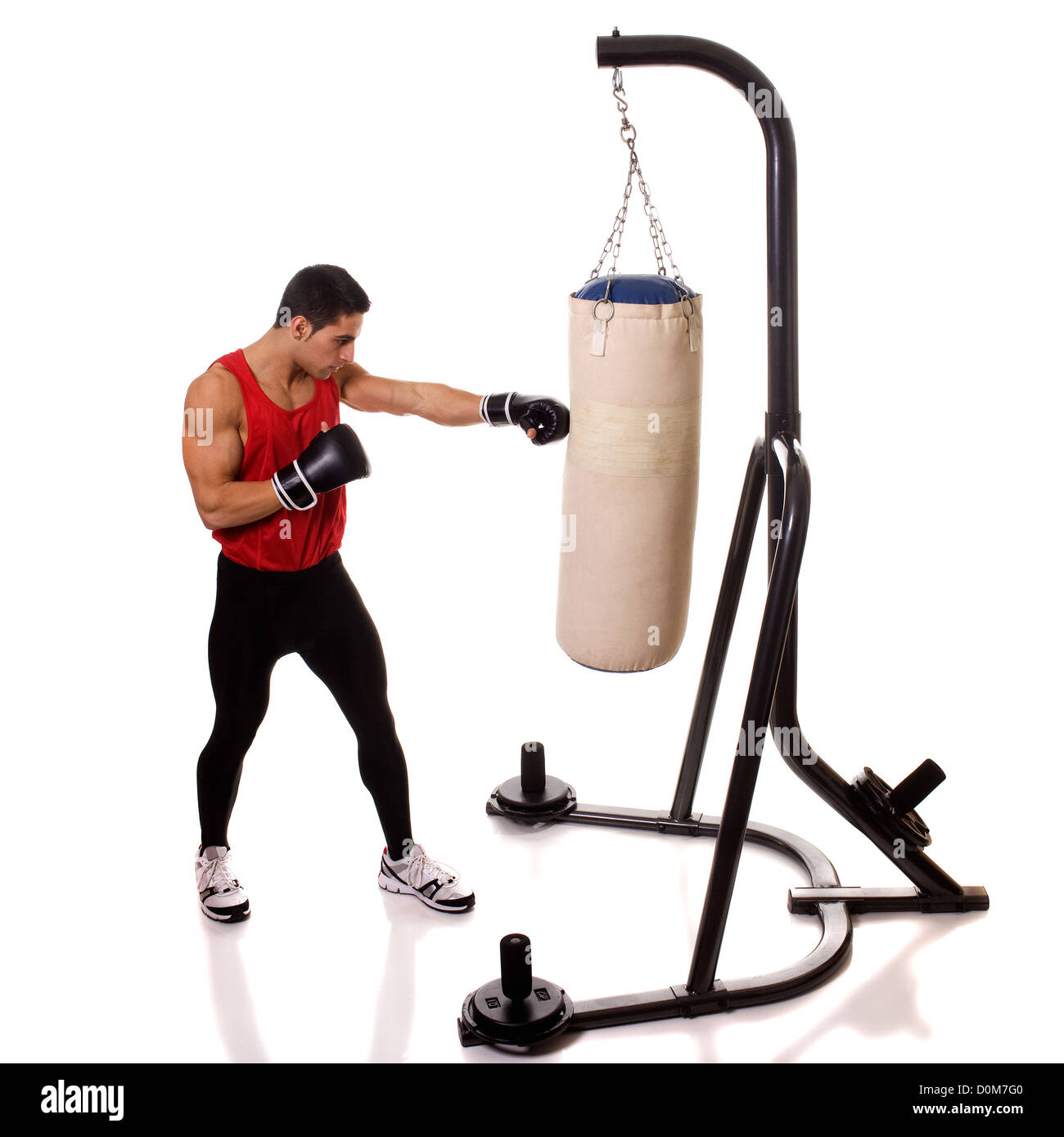 Heavy Bag Workout Stock Photo - Alamy