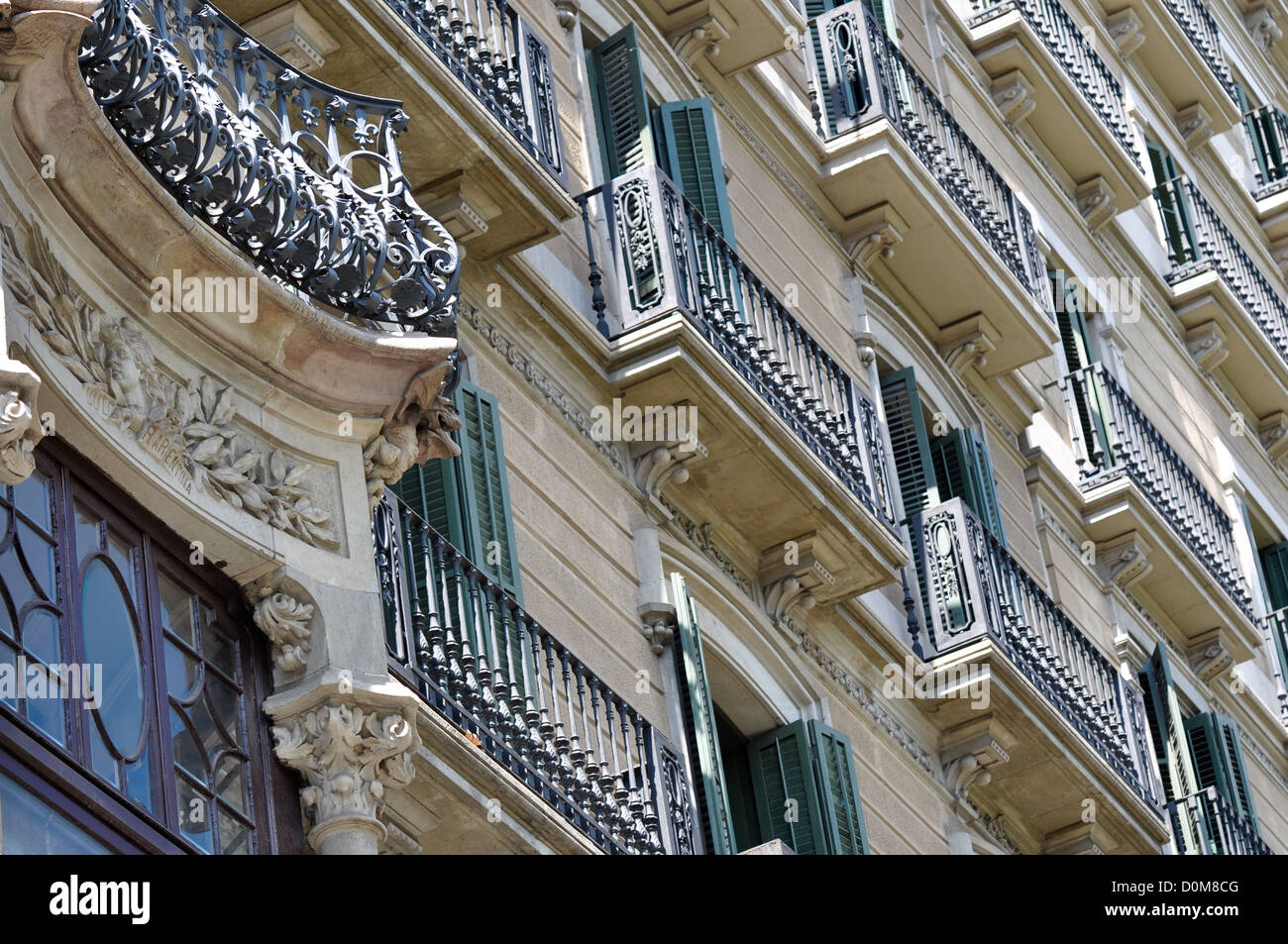 Architecture balcony building construction detail hi-res stock ...