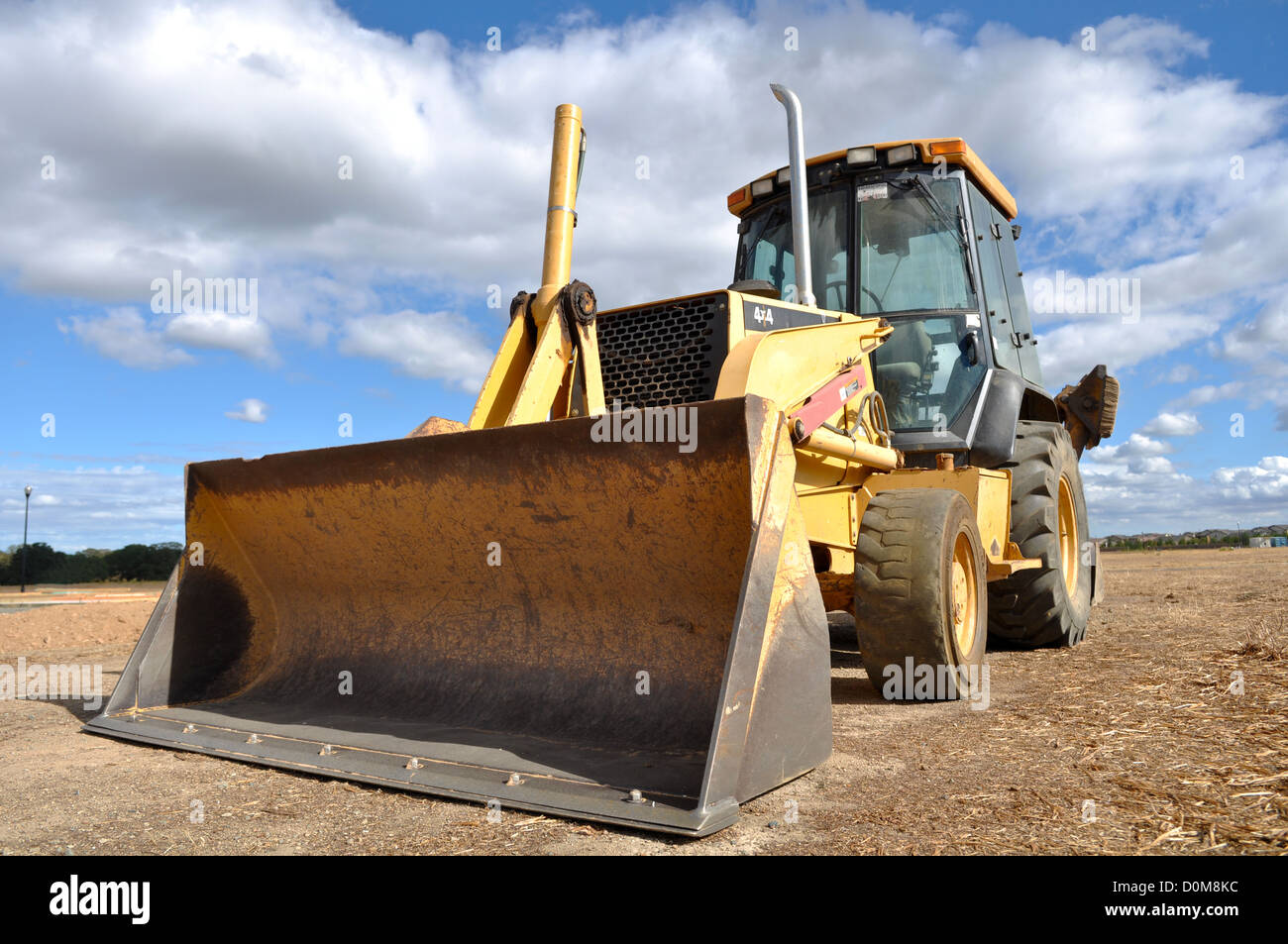 Backhoe Tractor Construction Stock Photo - Alamy