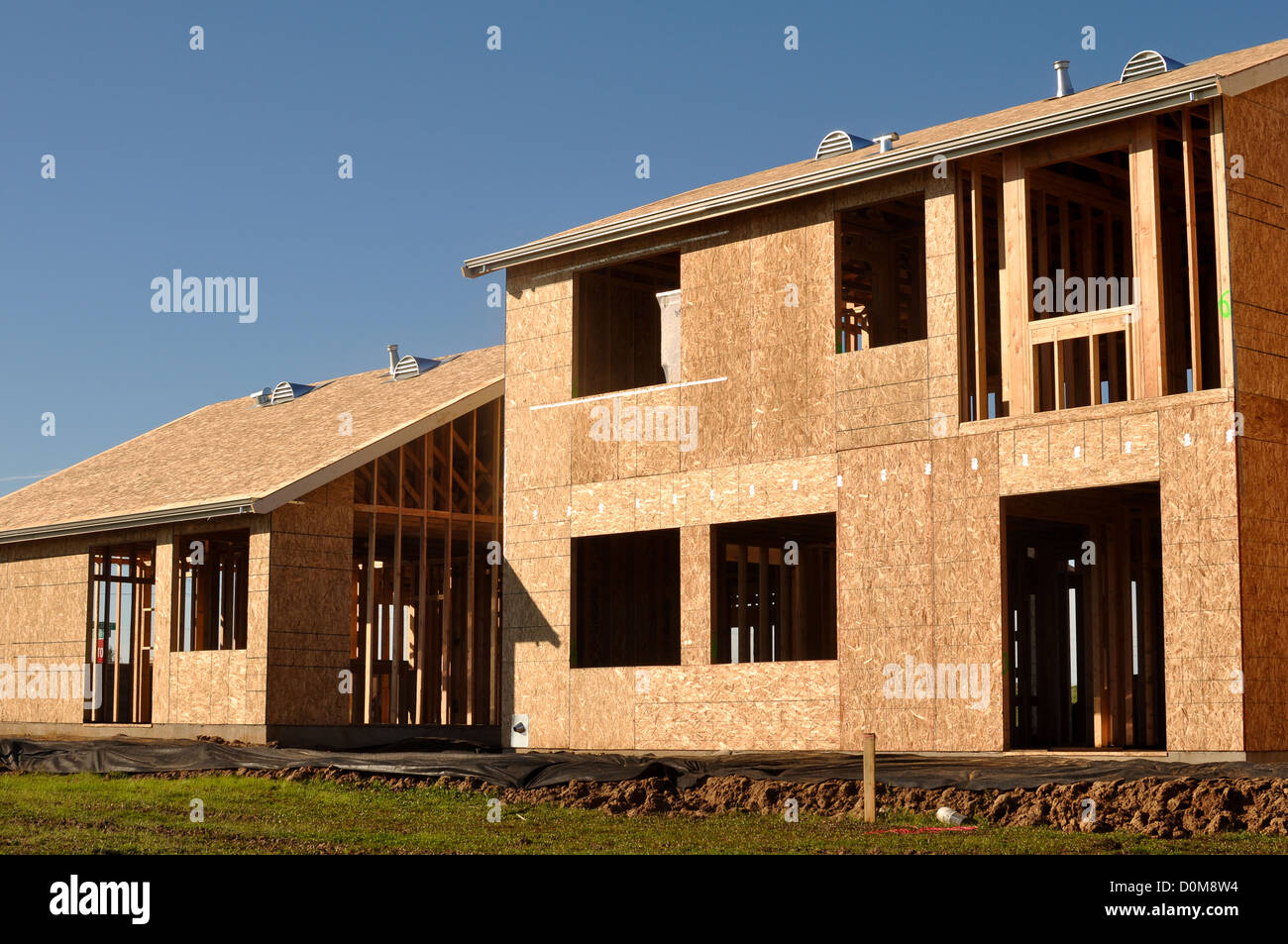 Two Homes under construction in rural area Stock Photo - Alamy