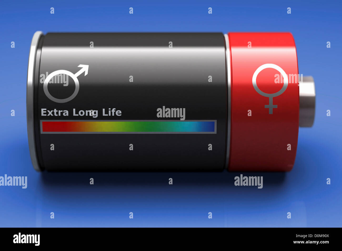 Concept image representing gender related life expectancy Stock Photo ...