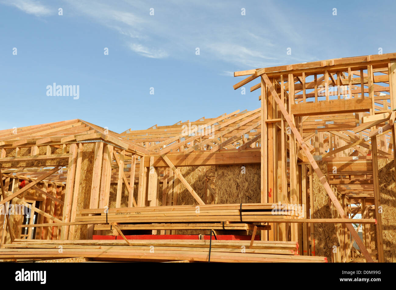 New Home Under Construction Stock Photo - Alamy