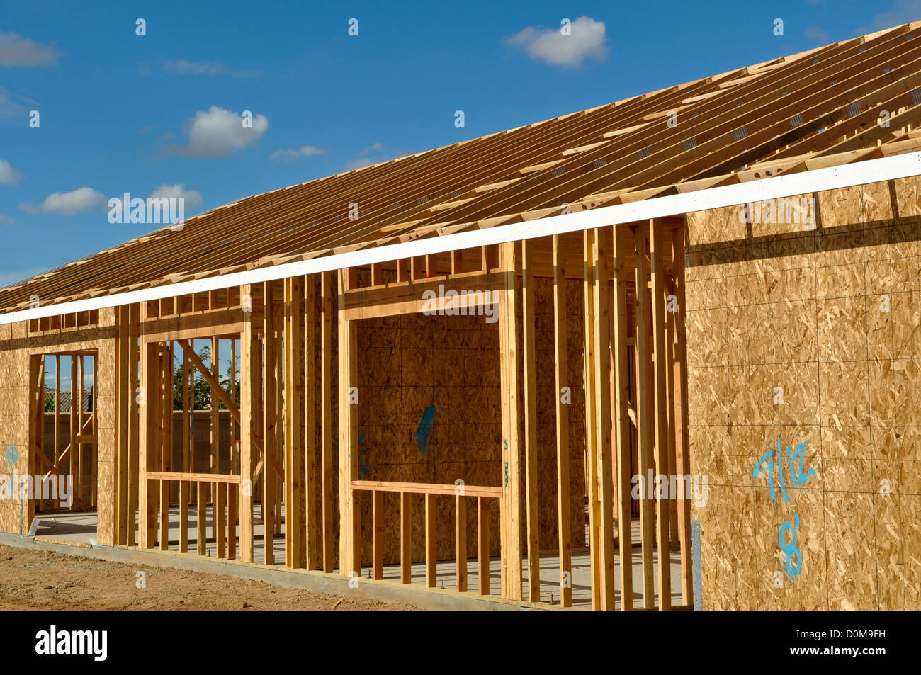 New Home Under Construction Stock Photo - Alamy