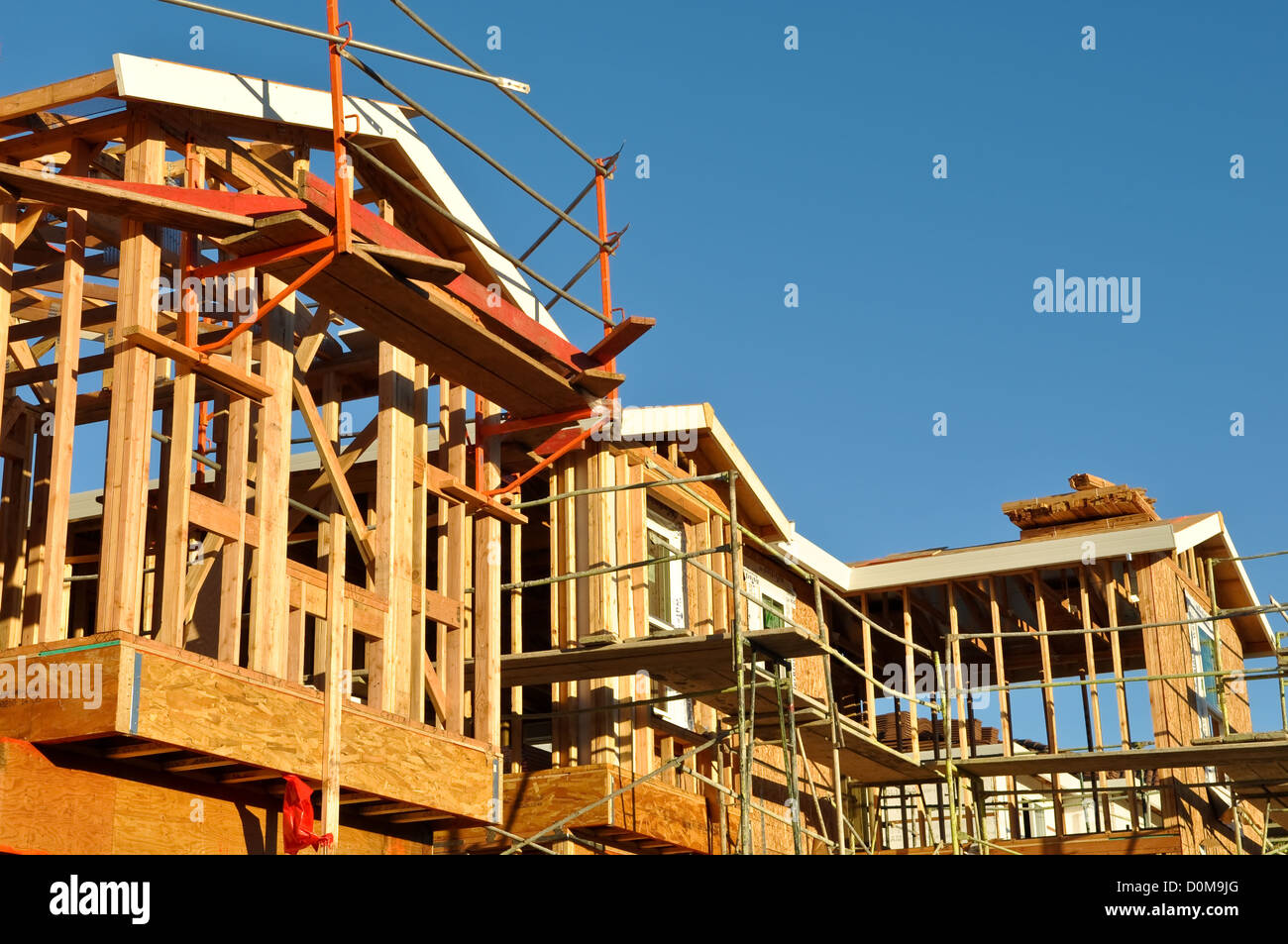 New Residential Homes Under Construction Stock Photo - Alamy