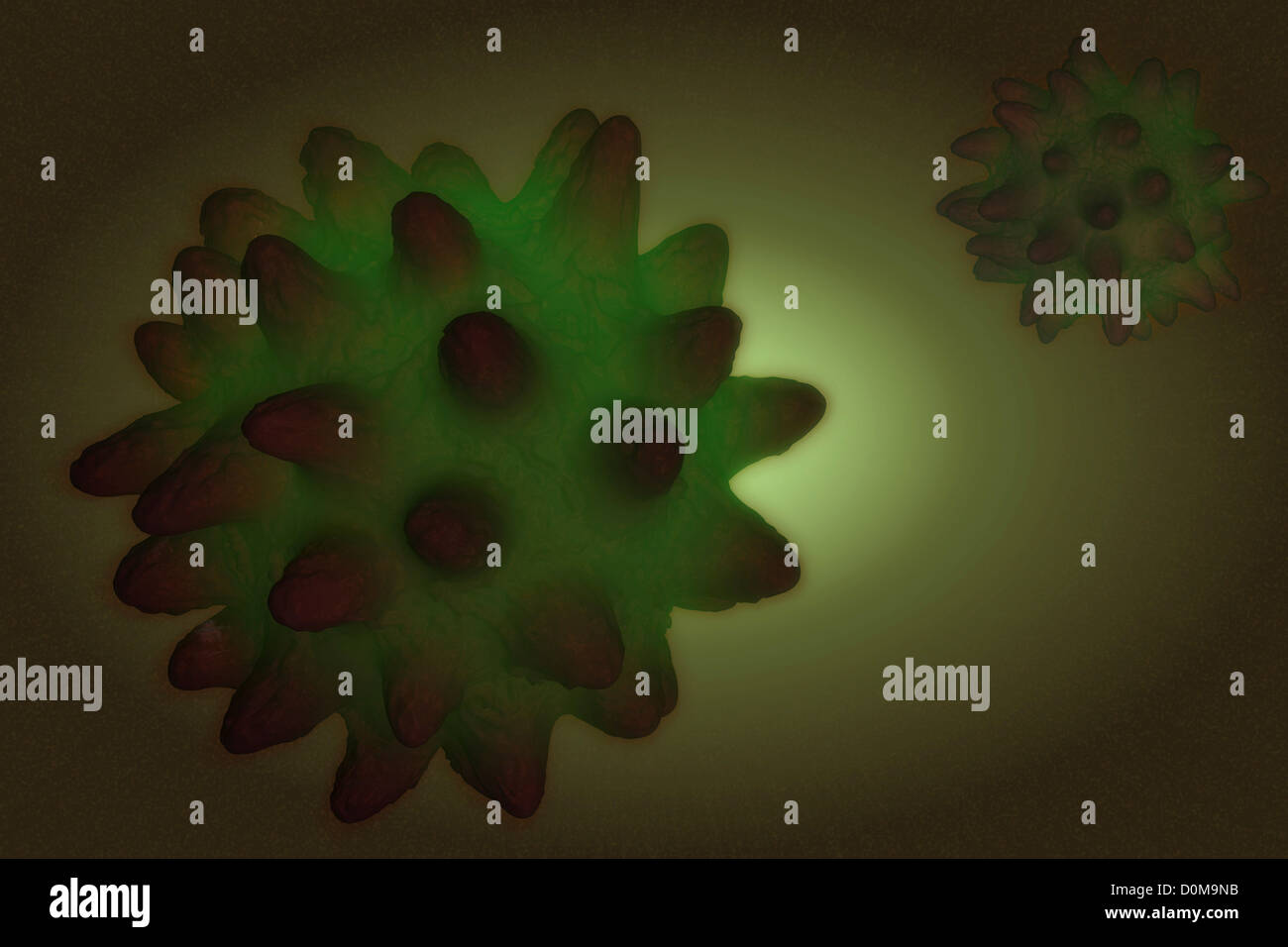 Stylized close up of generic virus particles Stock Photo - Alamy