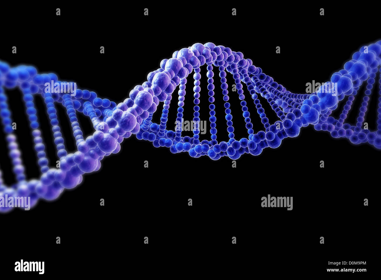 Stylized view of strands of human DNA or deoxyribonucleic acid Stock ...