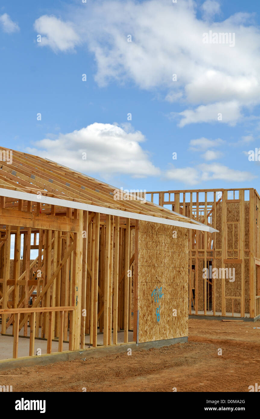 New Home Under Construction Stock Photo - Alamy