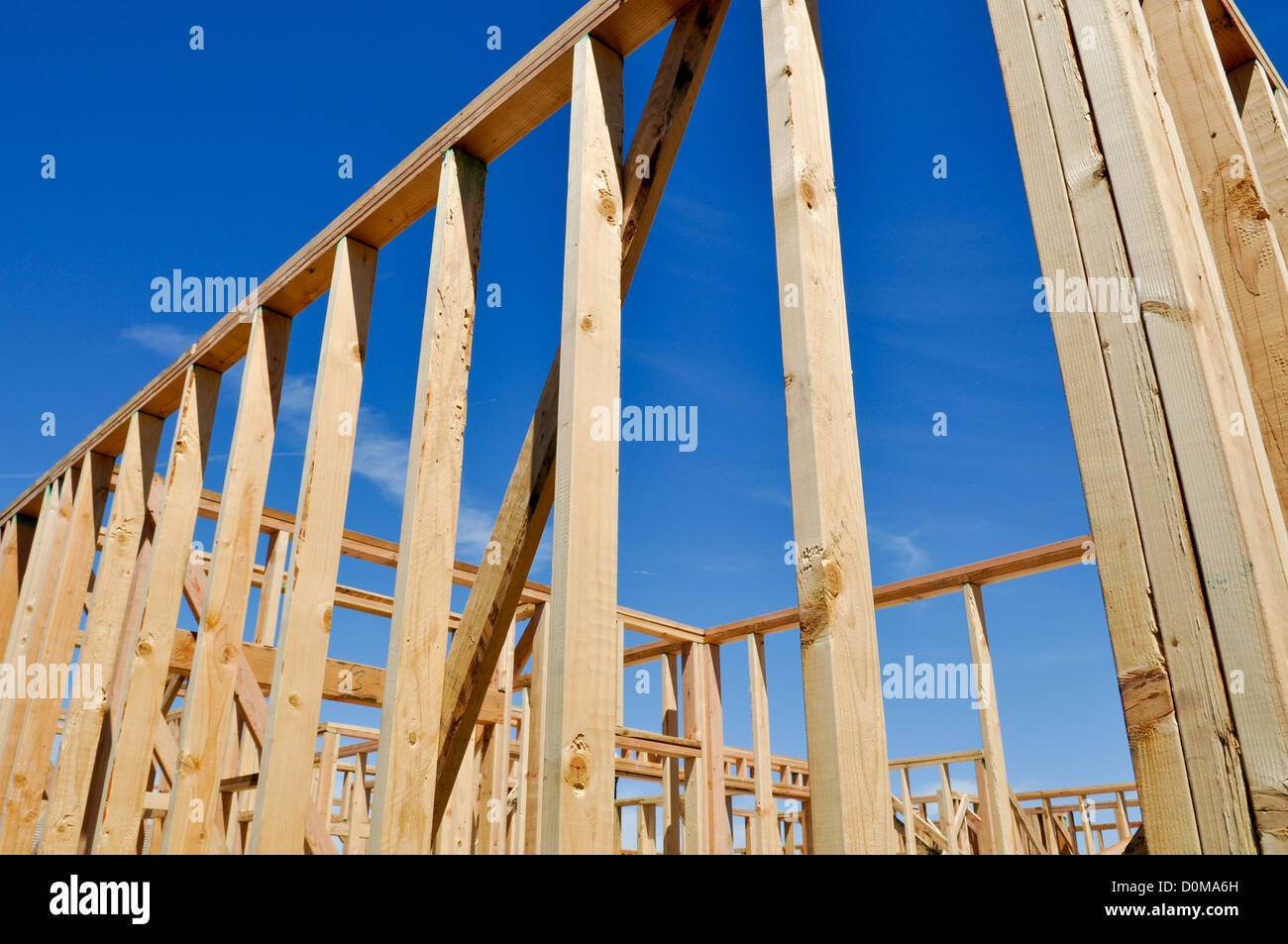 New Home Under Construction Close Up Stock Photo - Alamy
