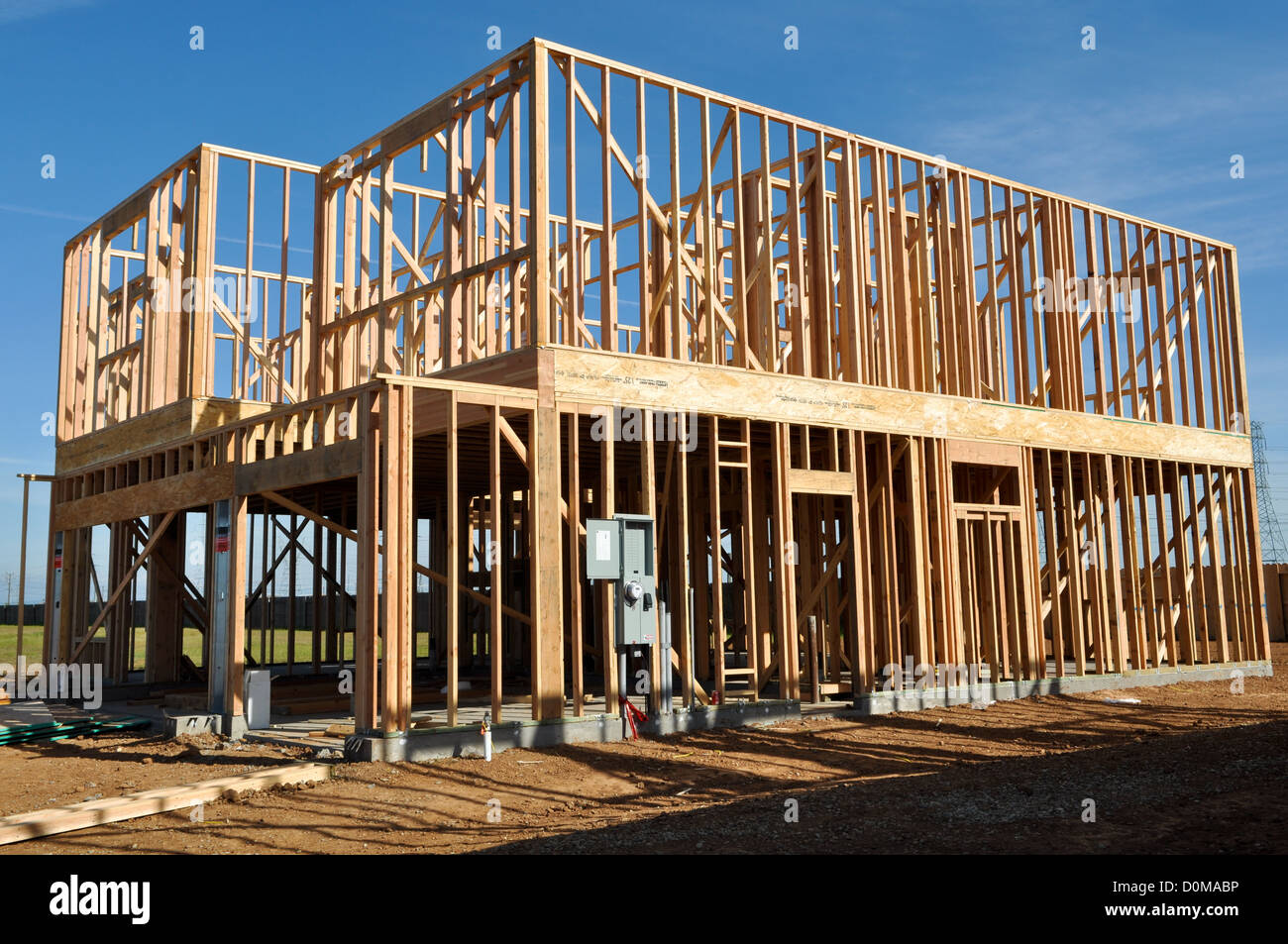New Home Under Construction Stock Photo - Alamy
