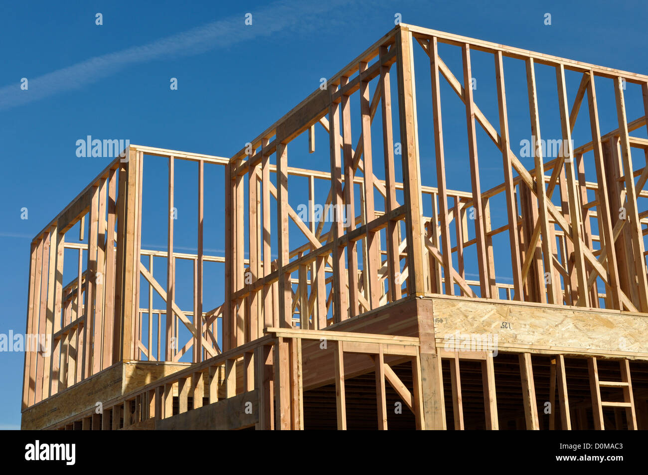 Two Story Home Under Construction Stock Photo - Alamy