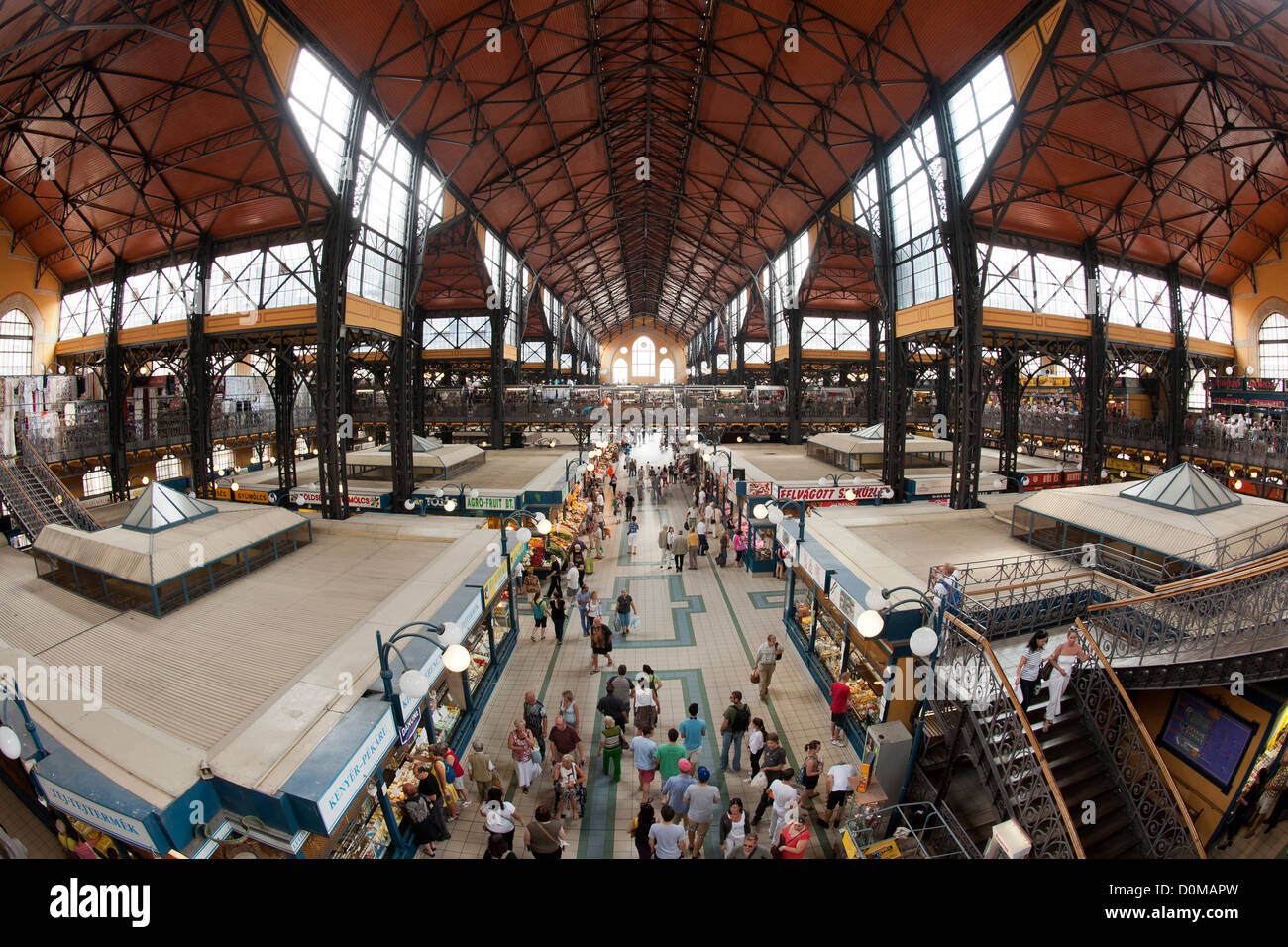 The Great Market Hall (aka Central Market Hall) in Budapest, the ...