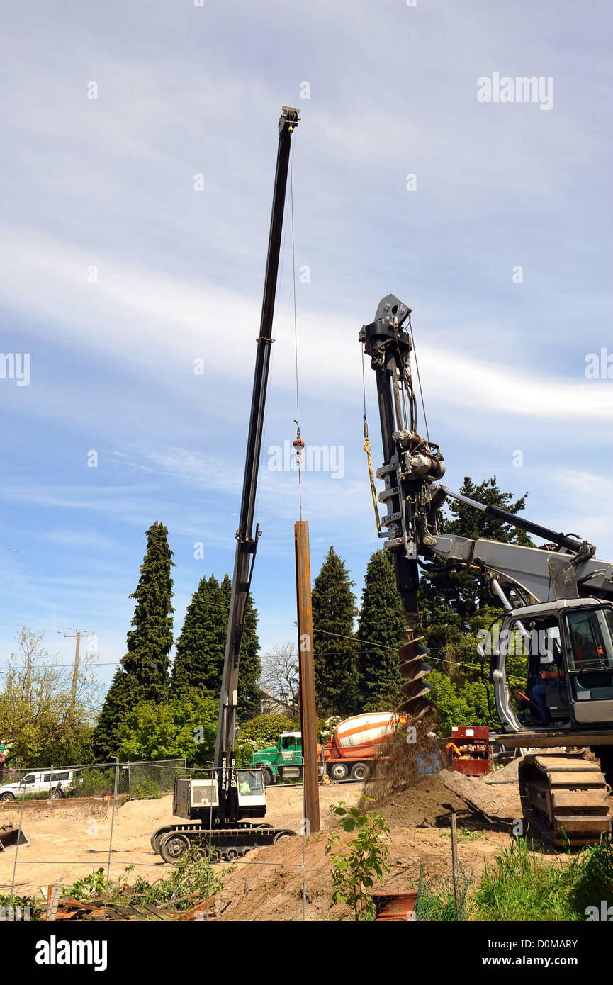 Drilling equipment at a construction site Stock Photo - Alamy
