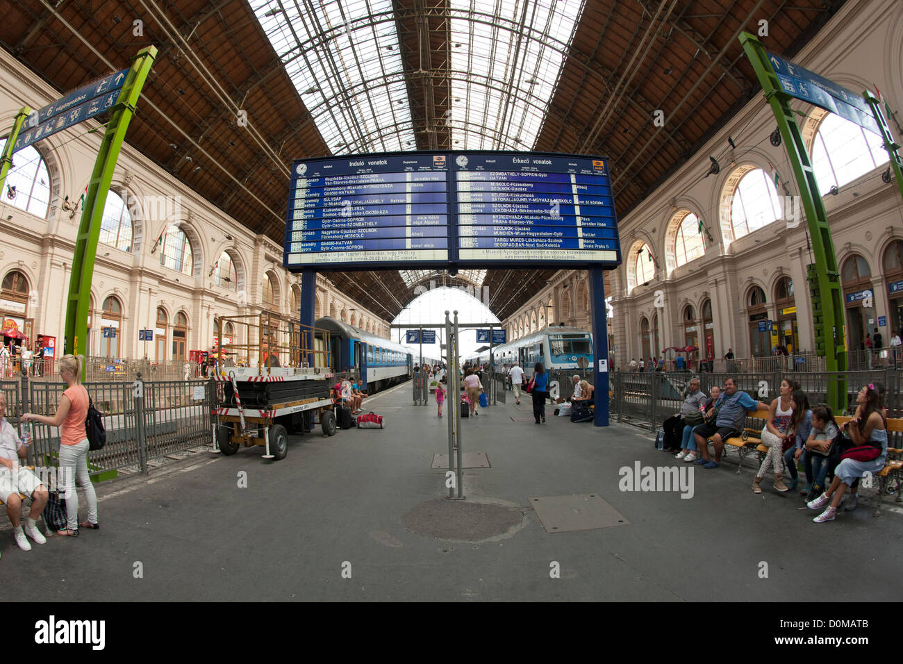 Keleti train station in Budapest, the capital of Hungary Stock Photo ...