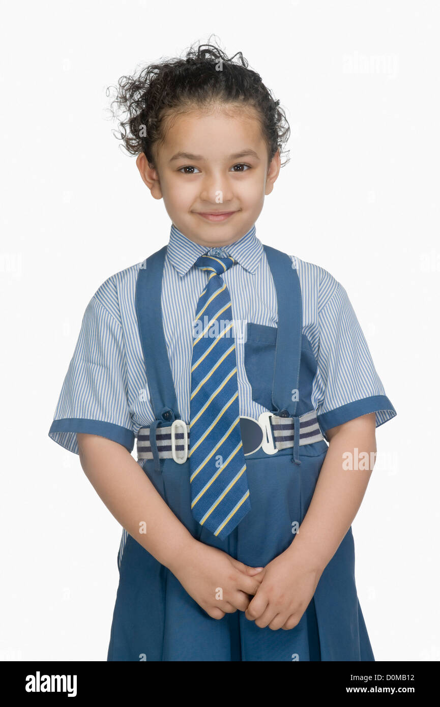 Portrait schoolgirl wearing school uniform hi-res stock photography and ...