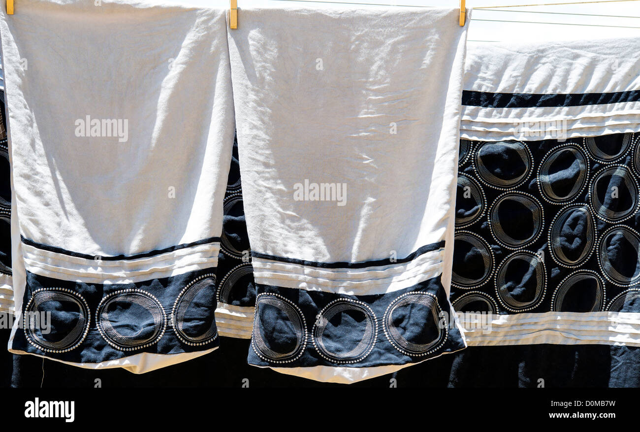 Drying sheets in the sun Stock Photo - Alamy