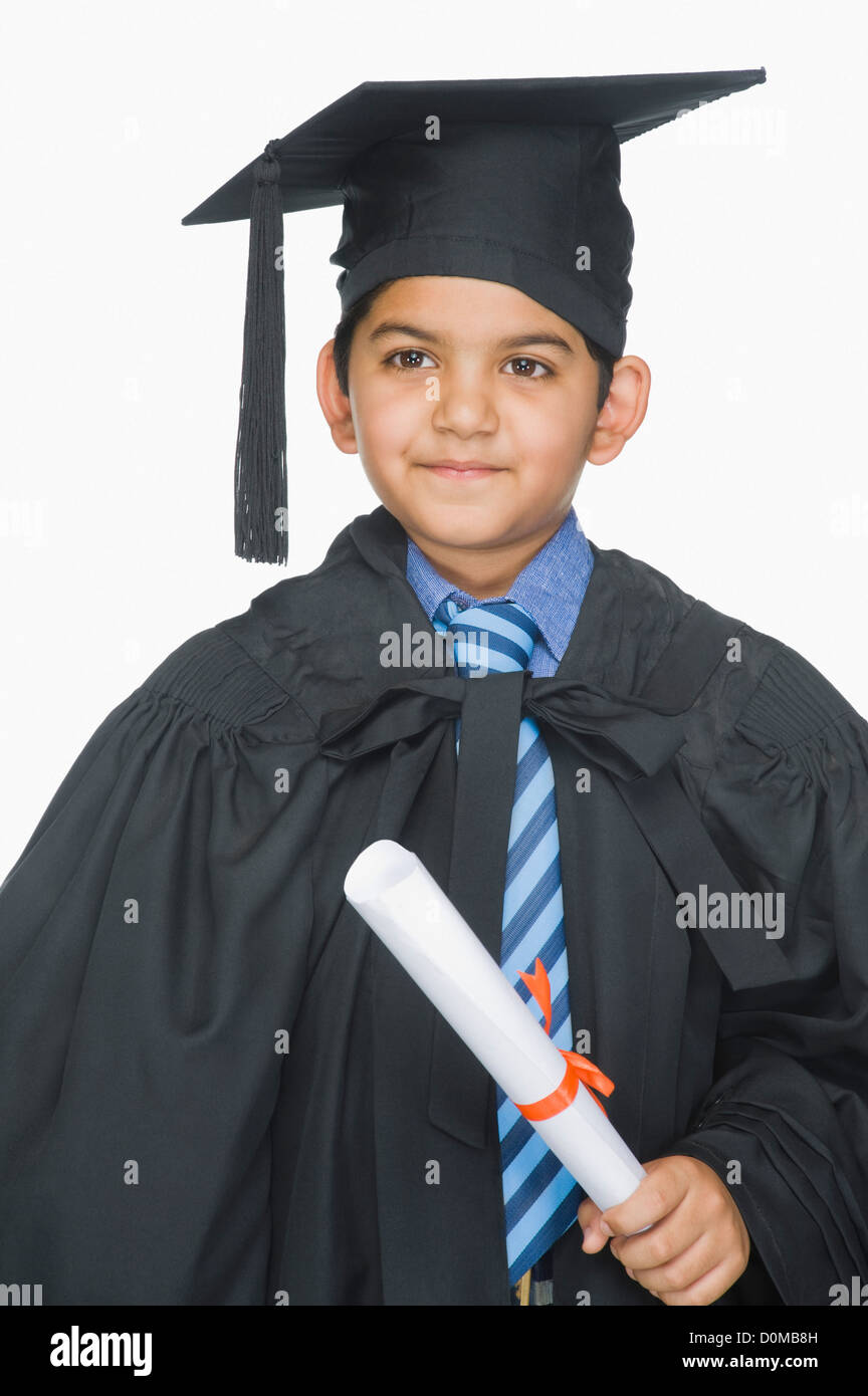 Indian boy graduation degree hi-res stock photography and images - Alamy