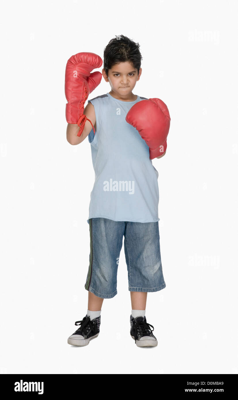 Boy indian boxing Cut Out Stock Images & Pictures - Alamy