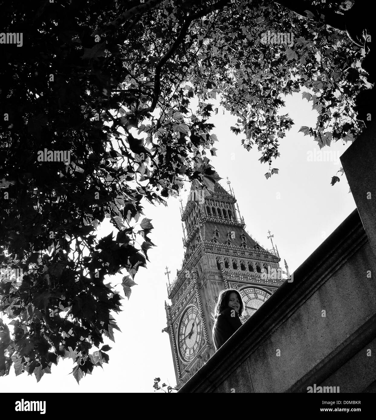 big ben and small girl Stock Photo - Alamy