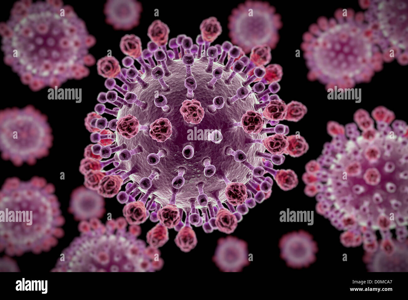 H1n1 swine flu virus particles hi-res stock photography and images - Alamy