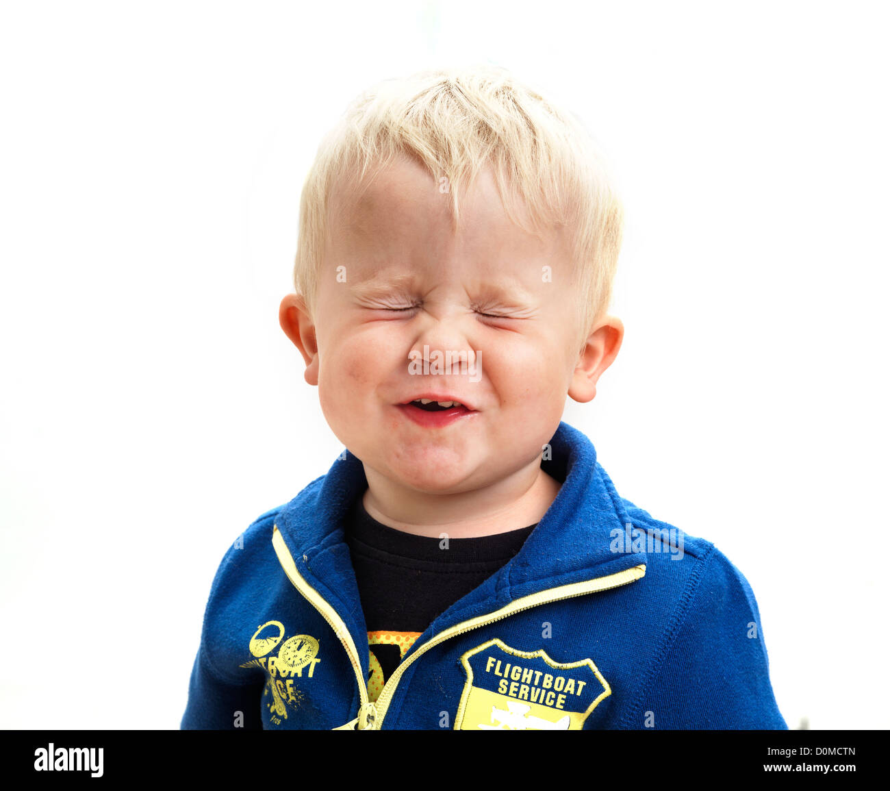 Portrait of boy with eyes closed, studio shot Stock Photo - Alamy