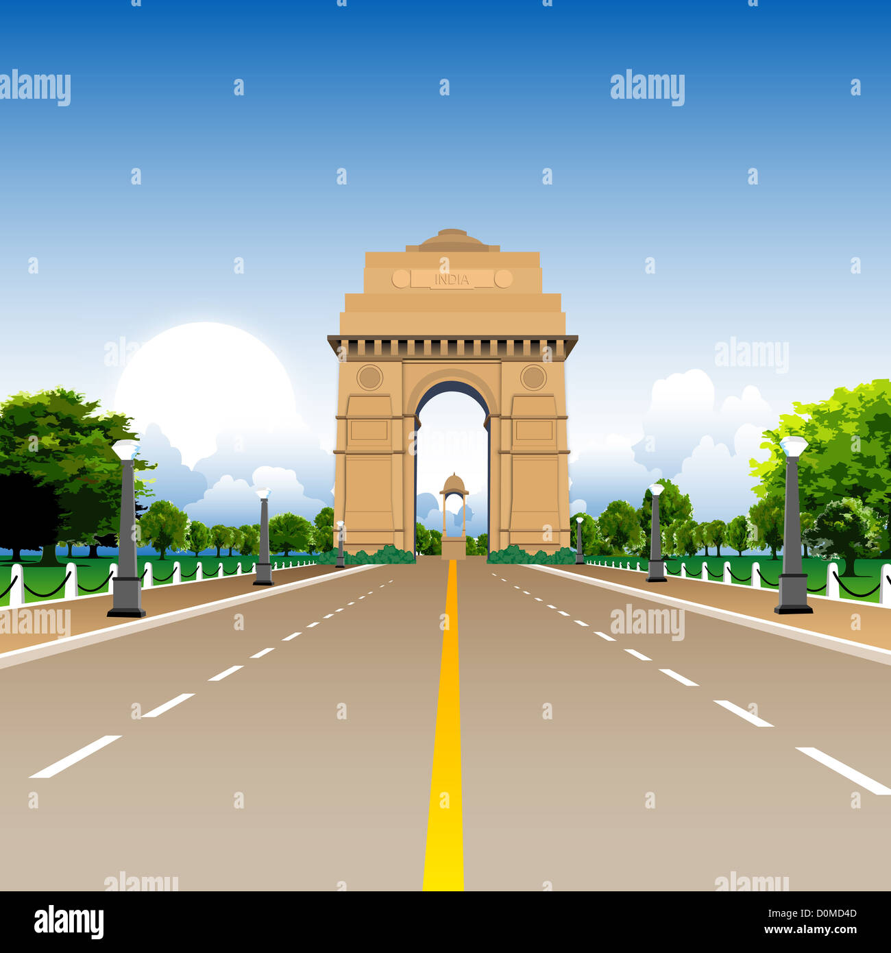 Facade of a war memorial, India Gate, New Delhi, India Stock Photo - Alamy