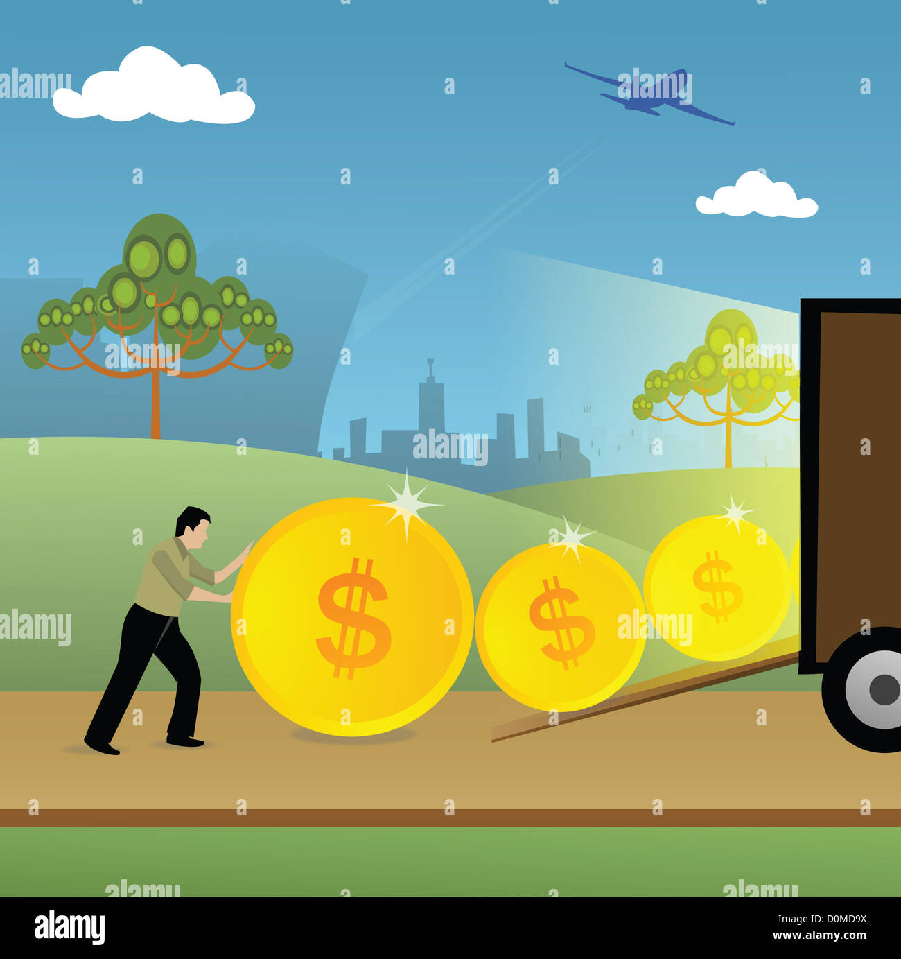Truck full of money hi-res stock photography and images - Alamy