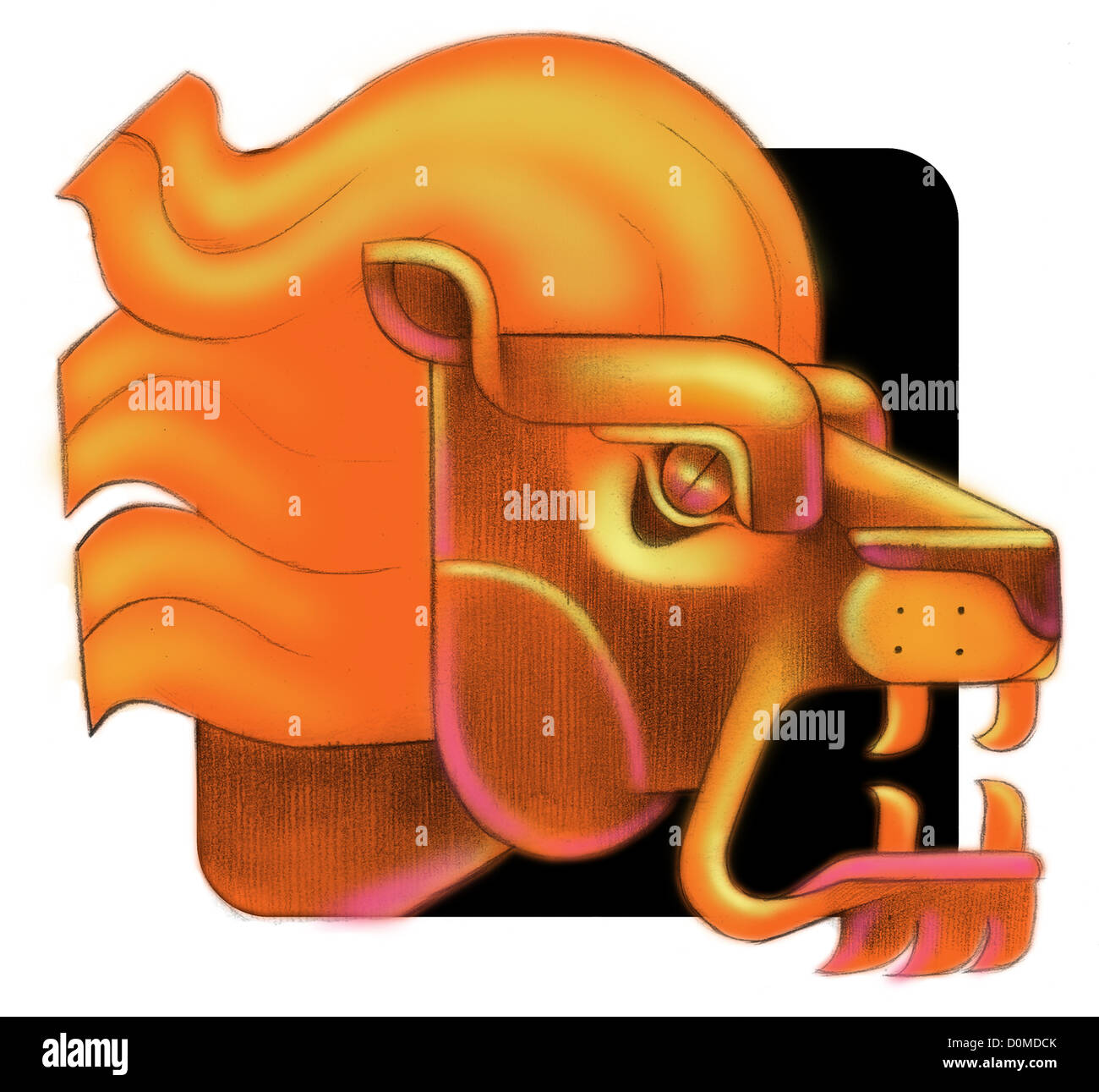 Close-up of a Leo zodiac sign Stock Photo - Alamy
