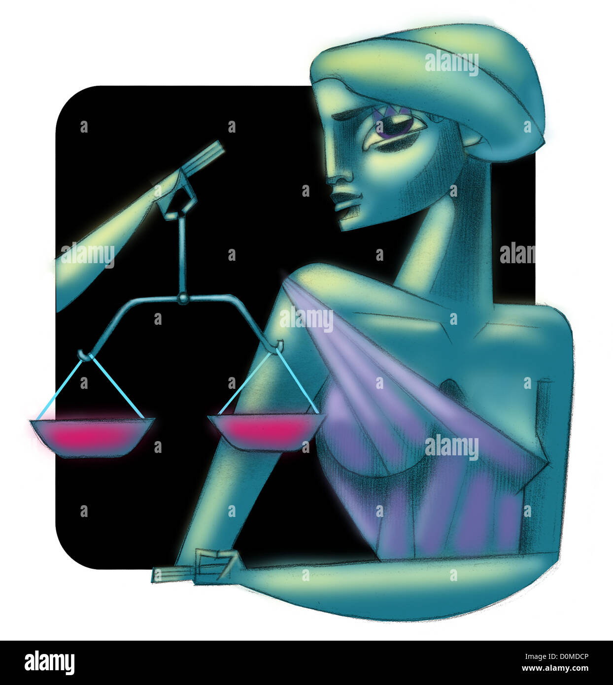 Libra zodiac sign balance Cut Out Stock Images & Pictures - Alamy