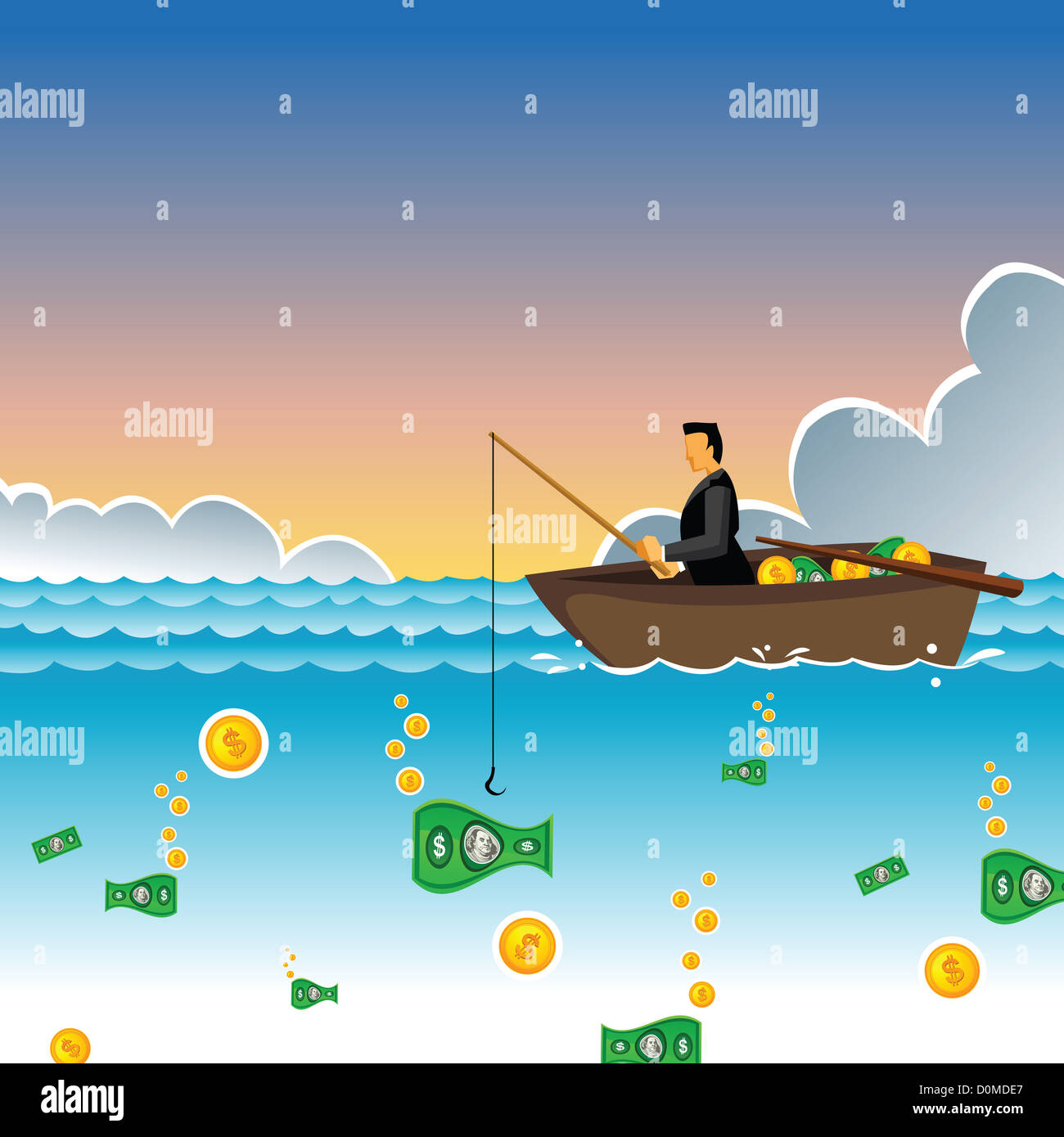 Catching money fish hi-res stock photography and images - Alamy