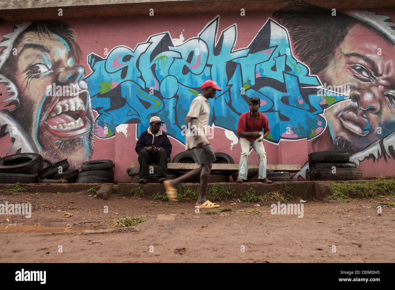 Kibera - Nairobi, Street Scene - Kenya, East Africa Stock Photo - Alamy