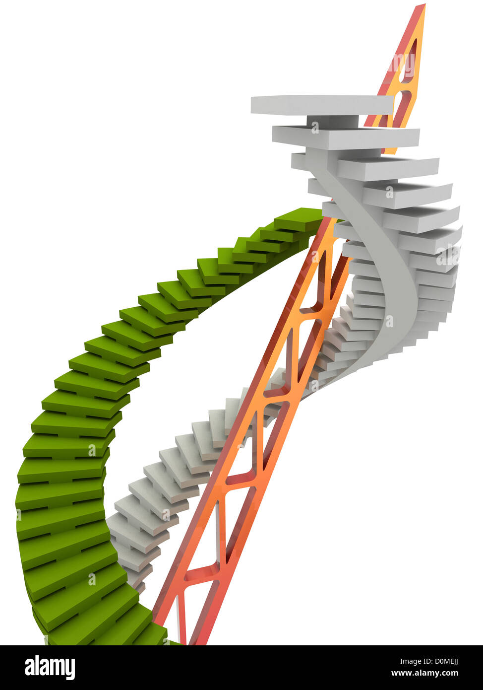 Color Stairs - Business & Career - Computer Art Series Stock Photo - Alamy