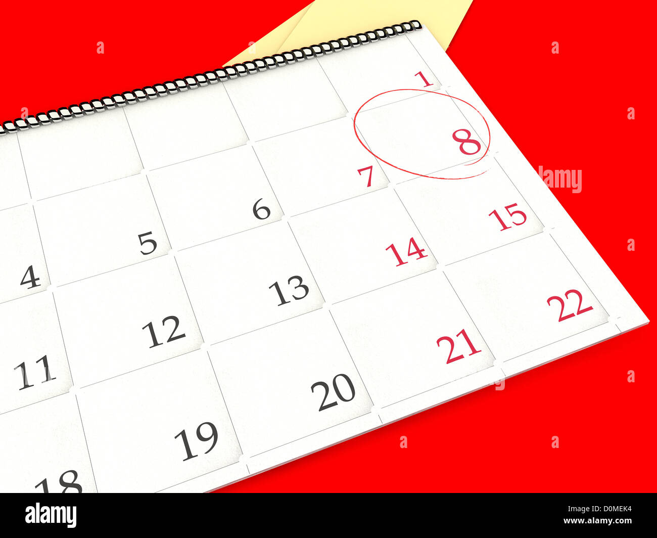 Diary - Calendar Grid - Computer Art Series Stock Photo - Alamy
