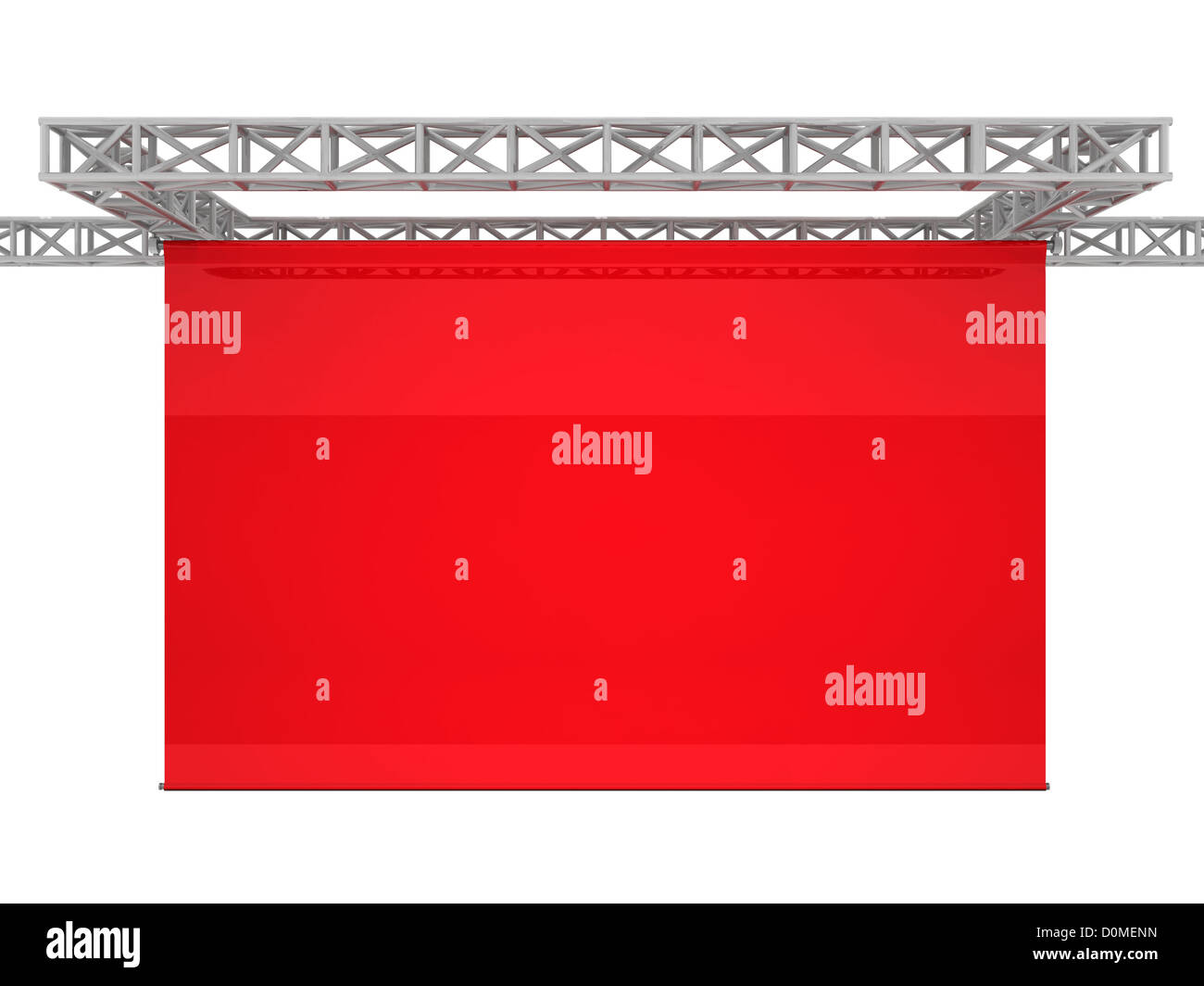 Red Cinema Projection Screen - Computer Art Series Stock Photo - Alamy