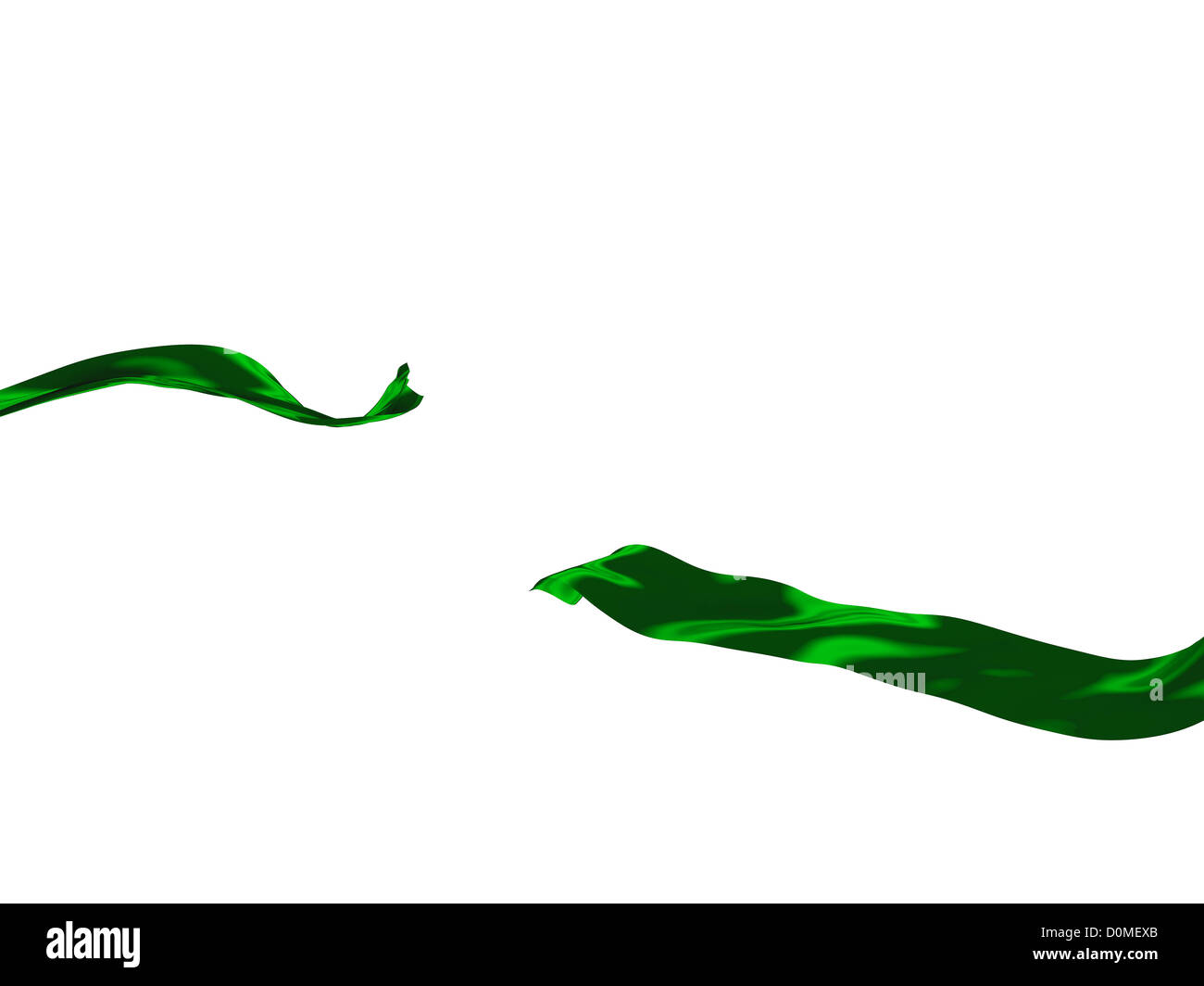 Cut ribbons - 3D Object Series - Isolated Stock Photo - Alamy