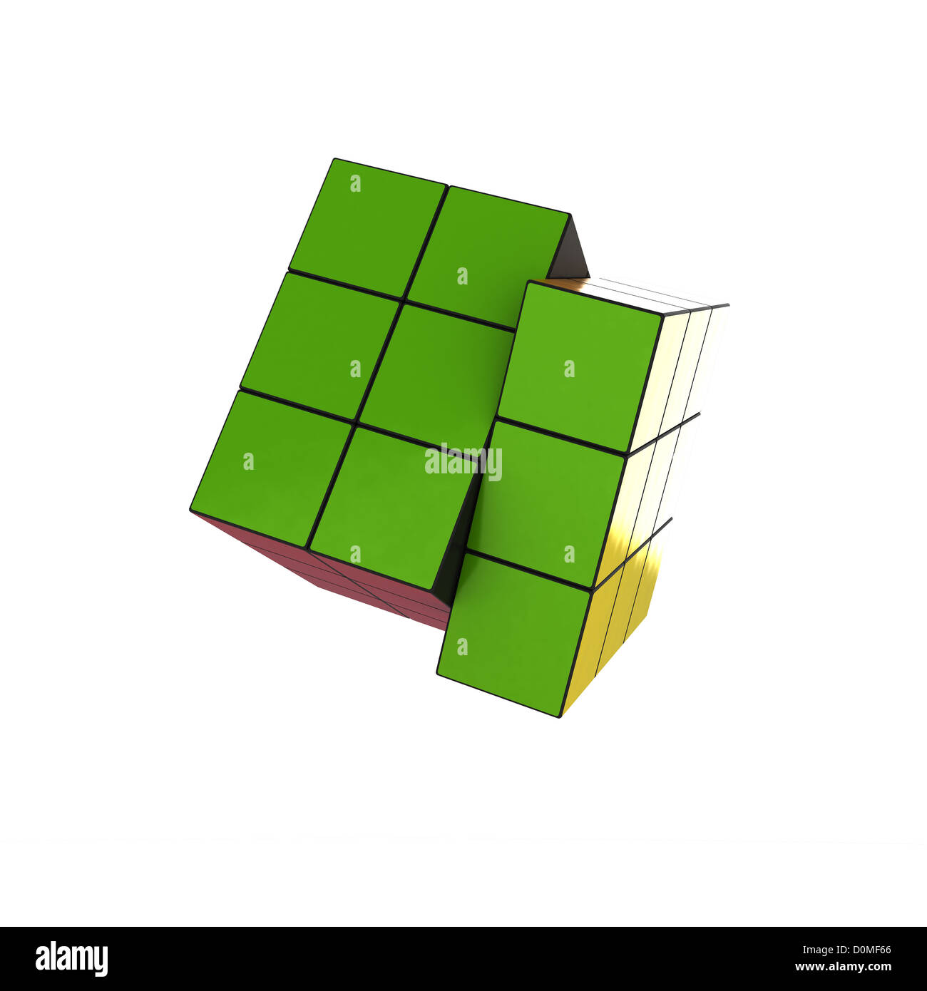 Cube - Isolated Objects Series - 3D Images Stock Photo - Alamy