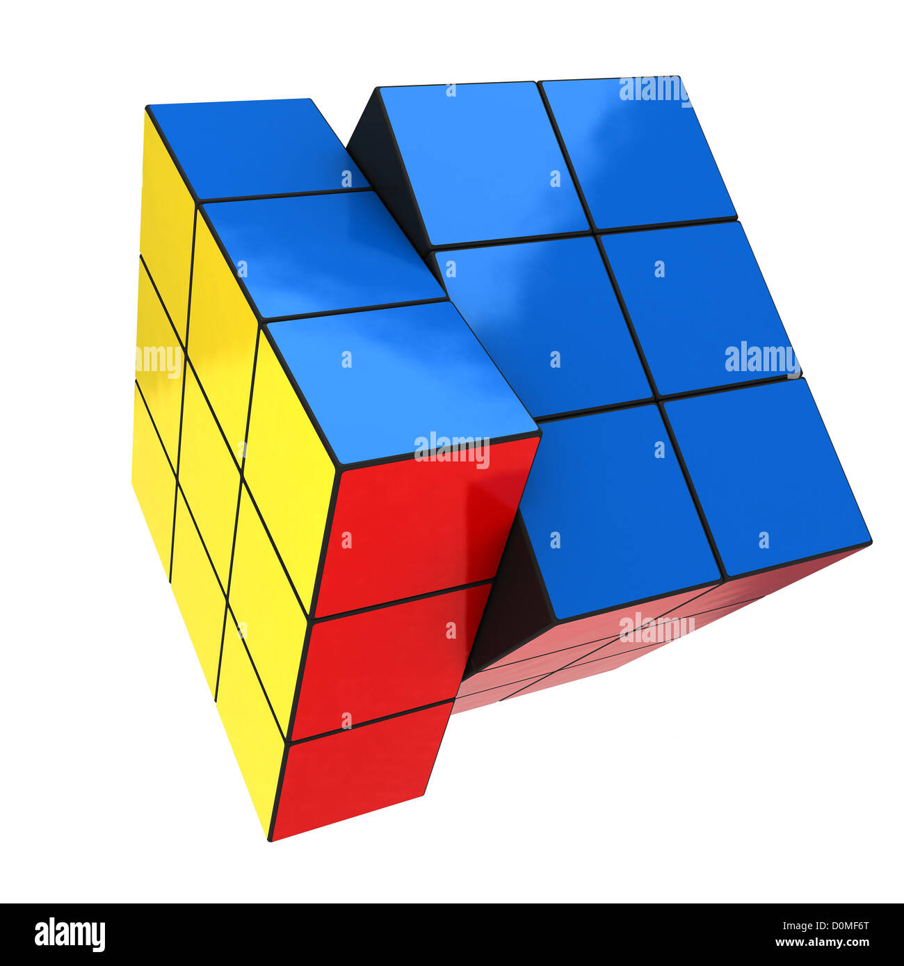 Cube - Isolated Objects Series - 3D Images Stock Photo - Alamy