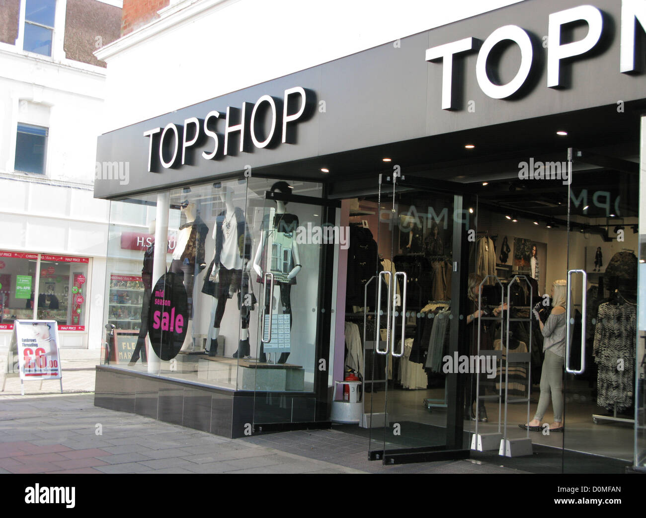 Topshop & Topman retail stores Worthing West Sussex UK Stock Photo - Alamy