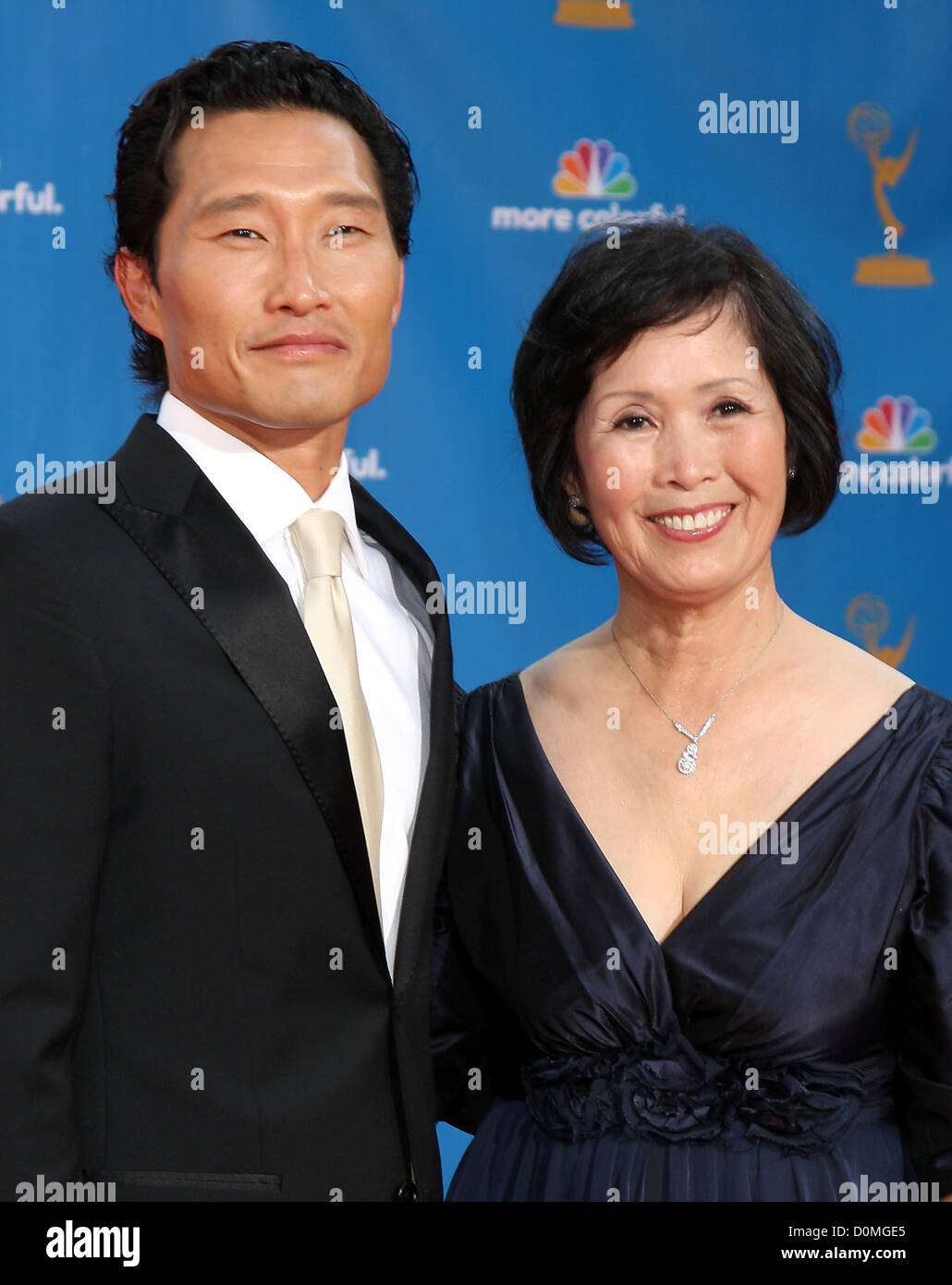 Daniel Dae Kim & Mother The nd Annual Primetime Emmy Awards held at the ...