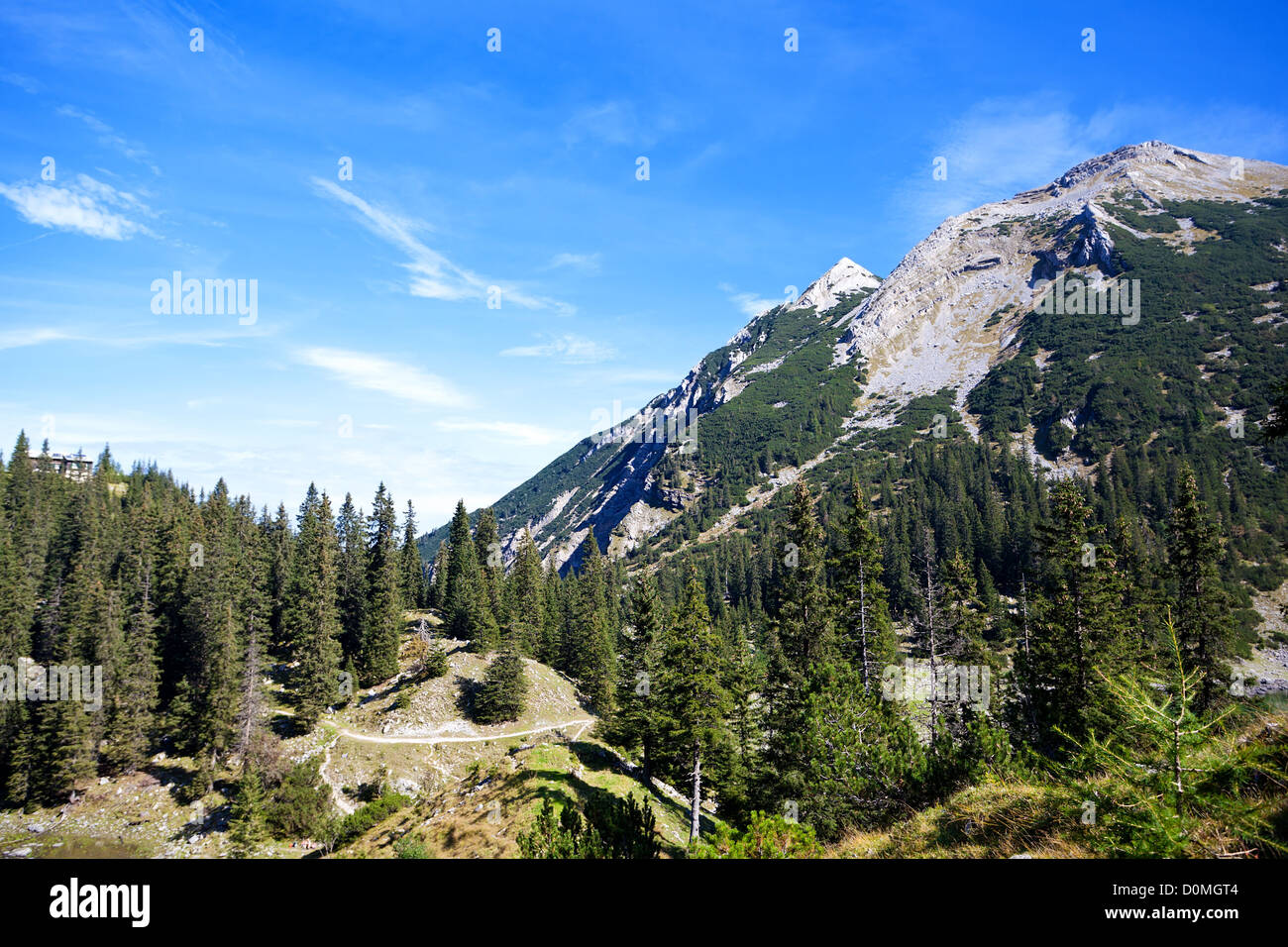beautiful high mountain picks in Alps, Bavaria Stock Photo - Alamy