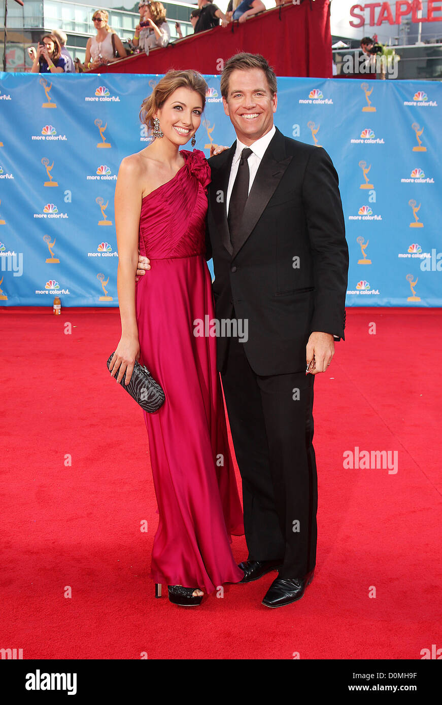 Michael Weatherly and guest The 62nd Annual Primetime Emmy Awards held ...